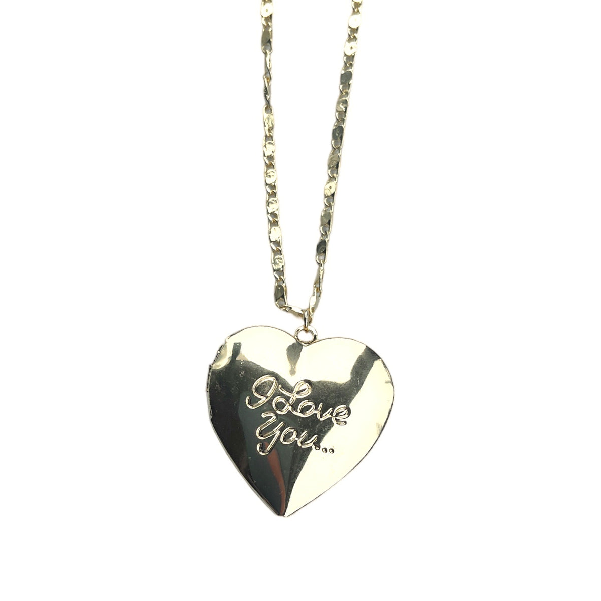 Gold ILY Locket Necklace – The Sage Vintage
