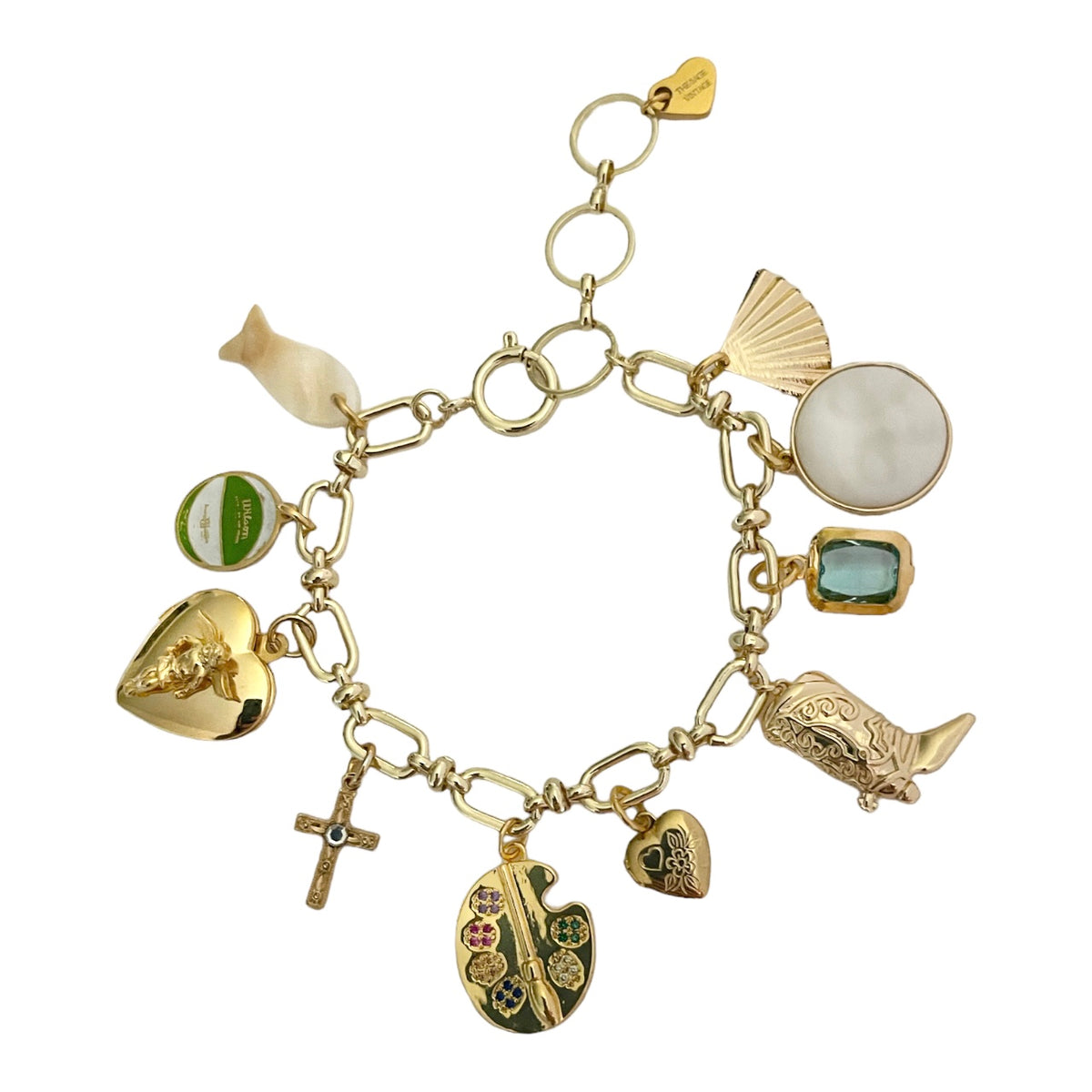 Plain Charm Bracelet - Make Your Own: Gold – The Sage Vintage